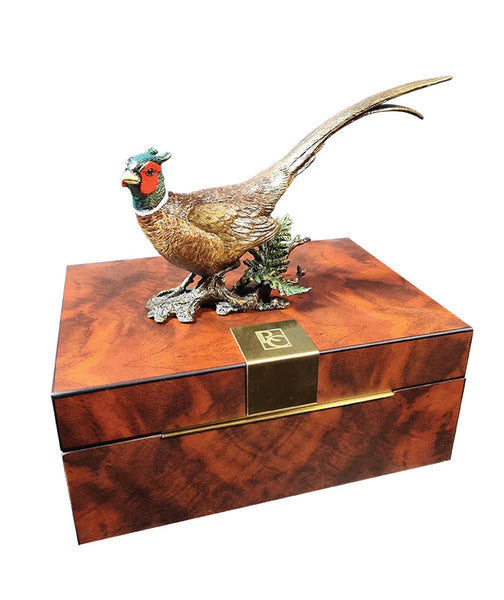 Hand Painted Pheasant (1164) | Richard Cooper Bronze Sculpture | Free ...