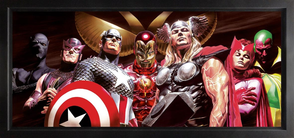 Assemble Marvel Comic Art | Limited Edition Canvas Framed artwork ...